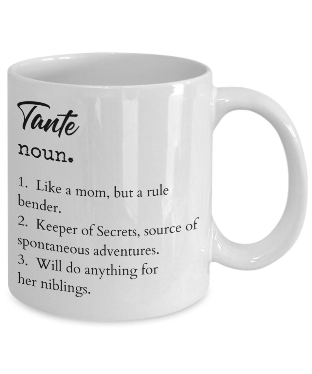Tante Aunt Definition Mug, Aunt Gifts, Funny Aunt Auntie Gifts, Aunt ...