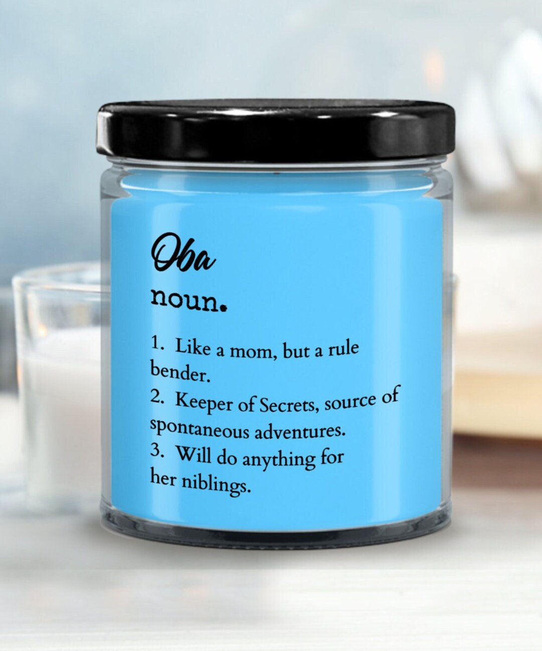 Oba Aunt Definition Candle, Aunt Gifts, Funny Aunt Auntie Gifts, Aunt ...