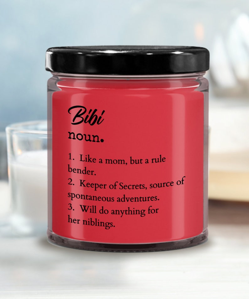 Bibi Aunt Definition Candle, Aunt Gifts, Funny Aunt Auntie Gifts, Aunt ...