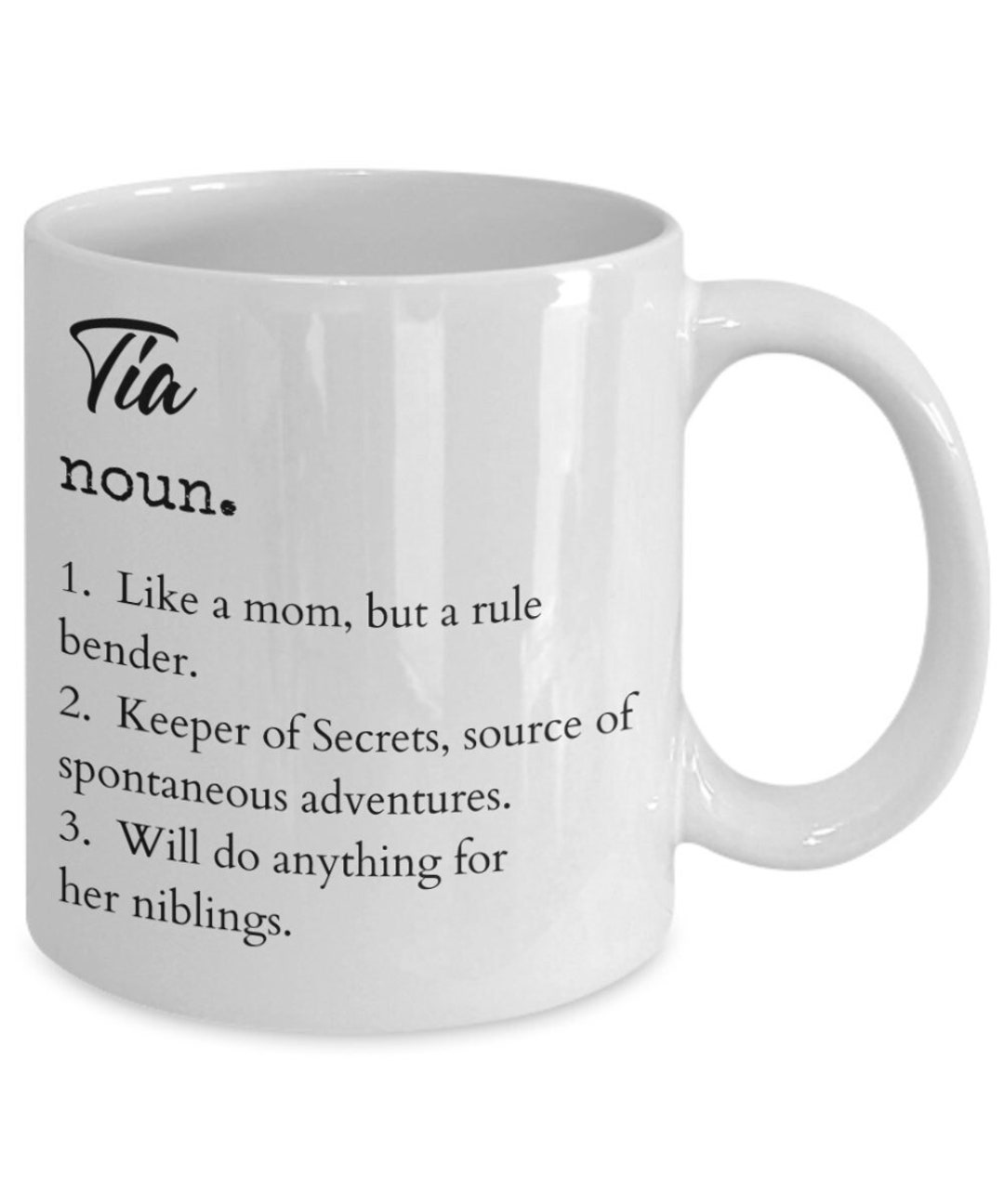 Tia Aunt Definition Mug, Aunt Gifts, Funny Aunt Auntie Gifts, Aunt ...