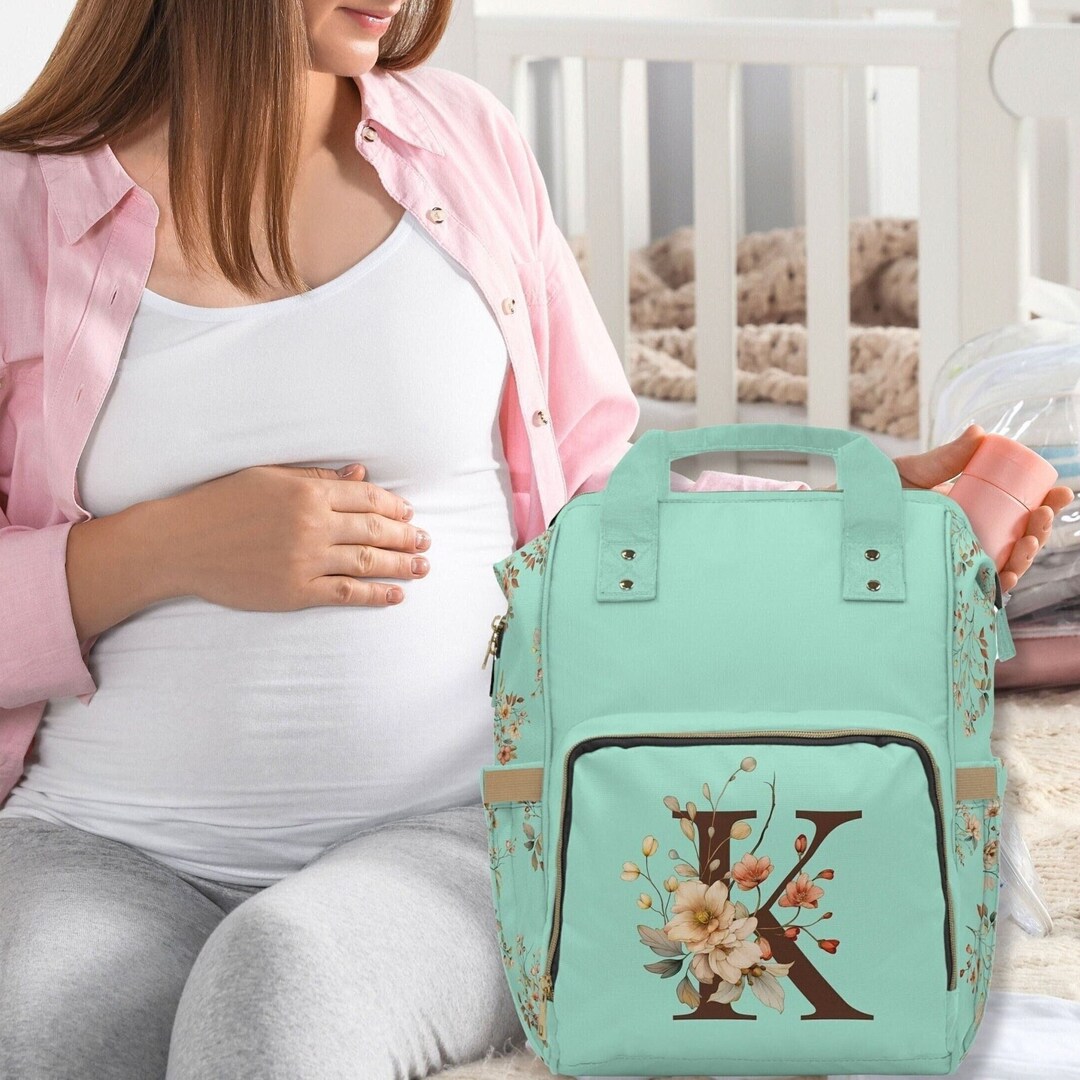 Custom Baby Bag Shower Gift Mom to Be Cottagecore Diaper Bag Backpack ...