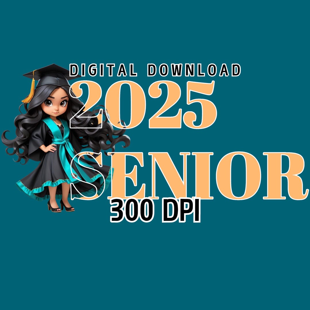Senior Graduation 2025 Girl 2025 Grad PNG Class of 2025 Chibi Senior ...
