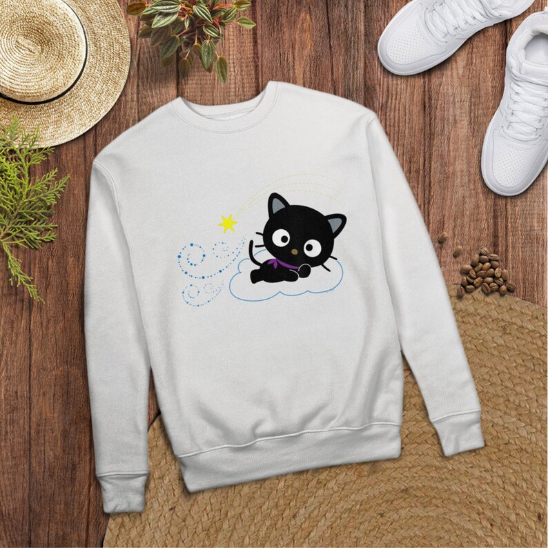 Chococat Shooting Star: Cute and Colorful Graphic T-shirt, Women's ...
