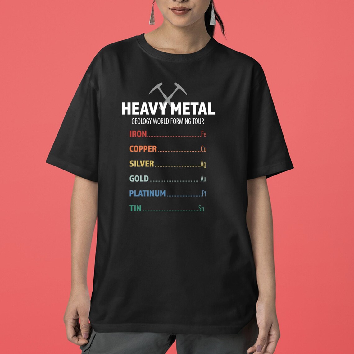 Rocking the Earth, Geology Heavy Metal Concert Tour Shirt, Rock Star ...