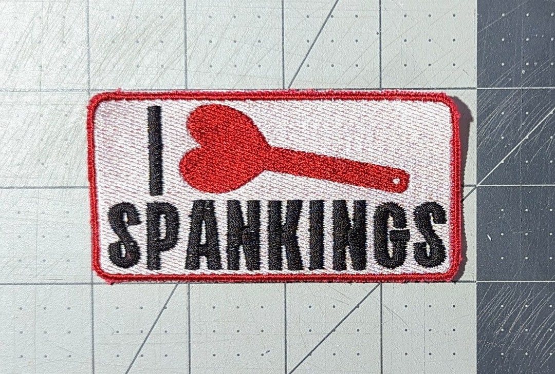 I Heart Spankings Kinky Embroidered Patch - Etsy