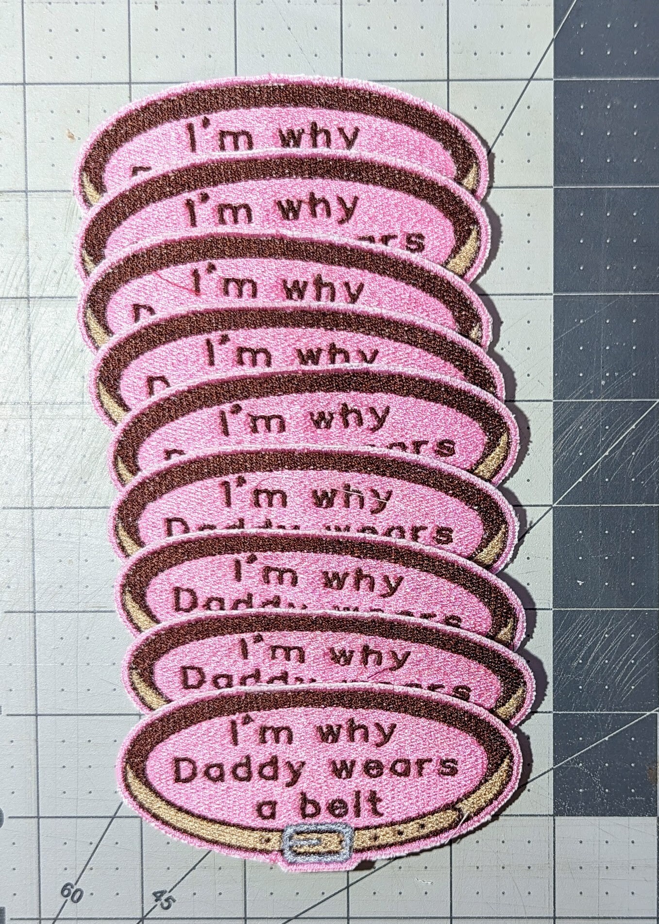 I'm Why Daddy Wears a Belt Kinky Embroidered Patch - Etsy