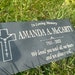 Memorial Stone Gray Slate for Mom Dad, Personalized in Loving Memory ...