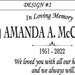 Memorial Stone Gray Slate for Mom Dad, Personalized in Loving Memory ...