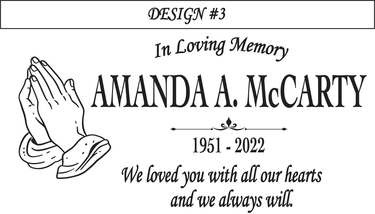 Memorial Stone Gray Slate for Mom Dad, Personalized in Loving Memory ...