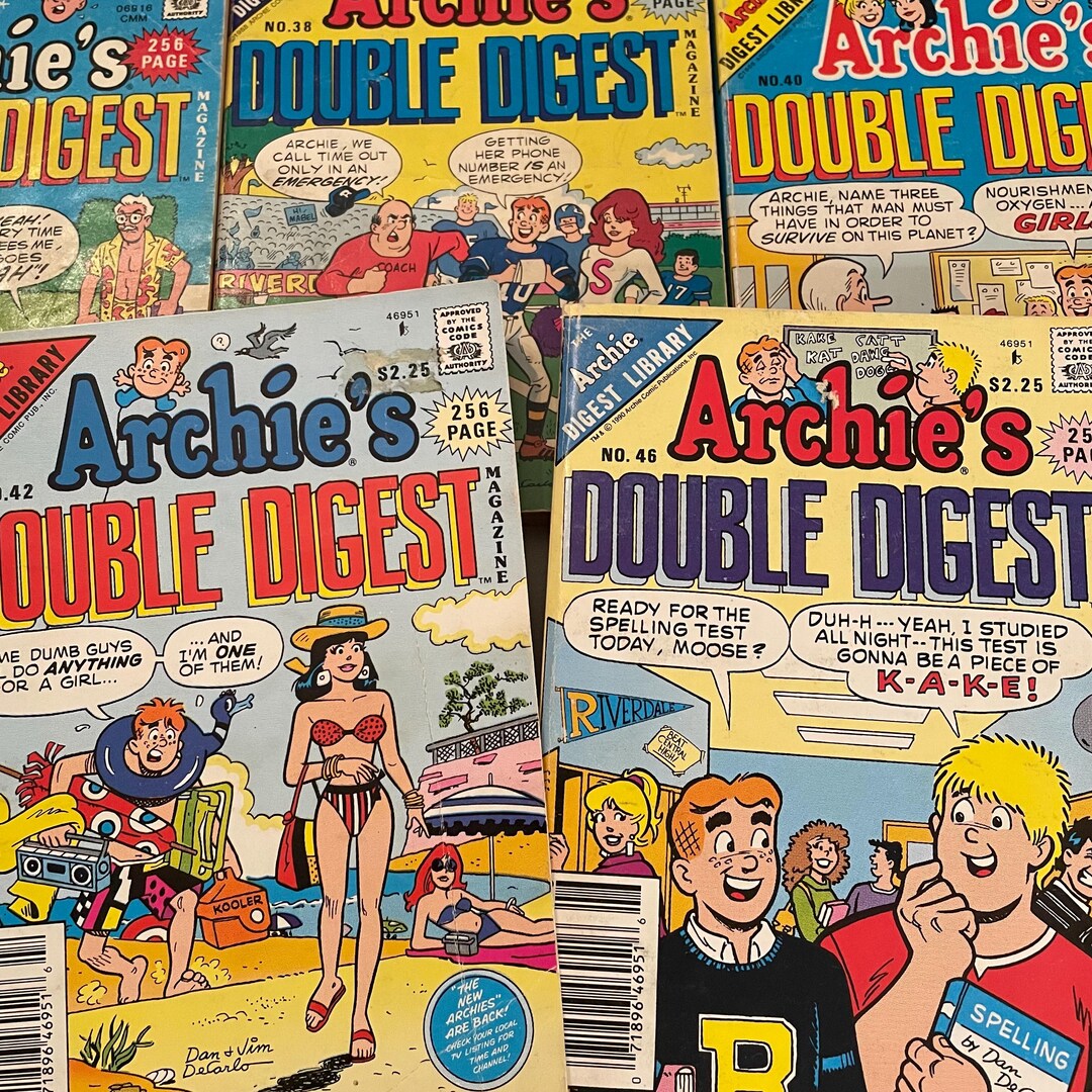 Vintage 1980s-1990s-2000s Archie Comic Double Digests - You Choose! - Etsy