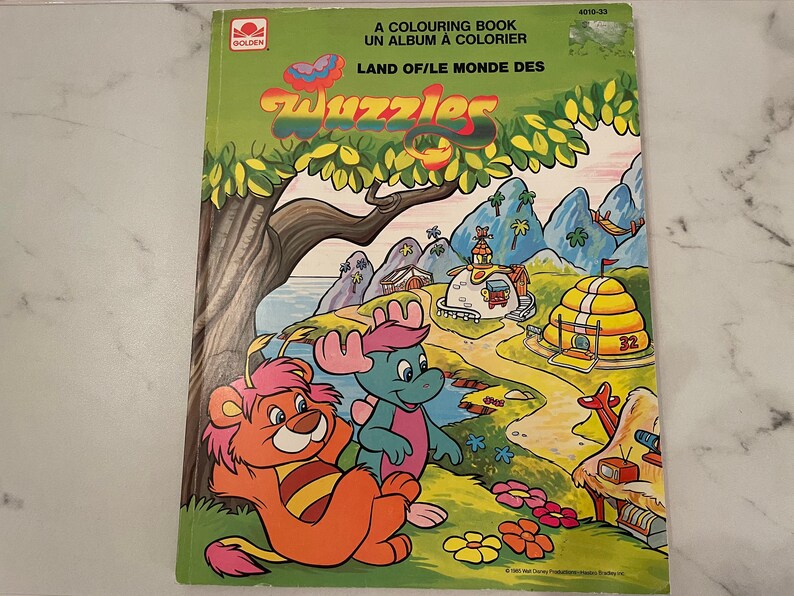Vintage Wuzzles Colouring Book 1985 You Choose - Etsy