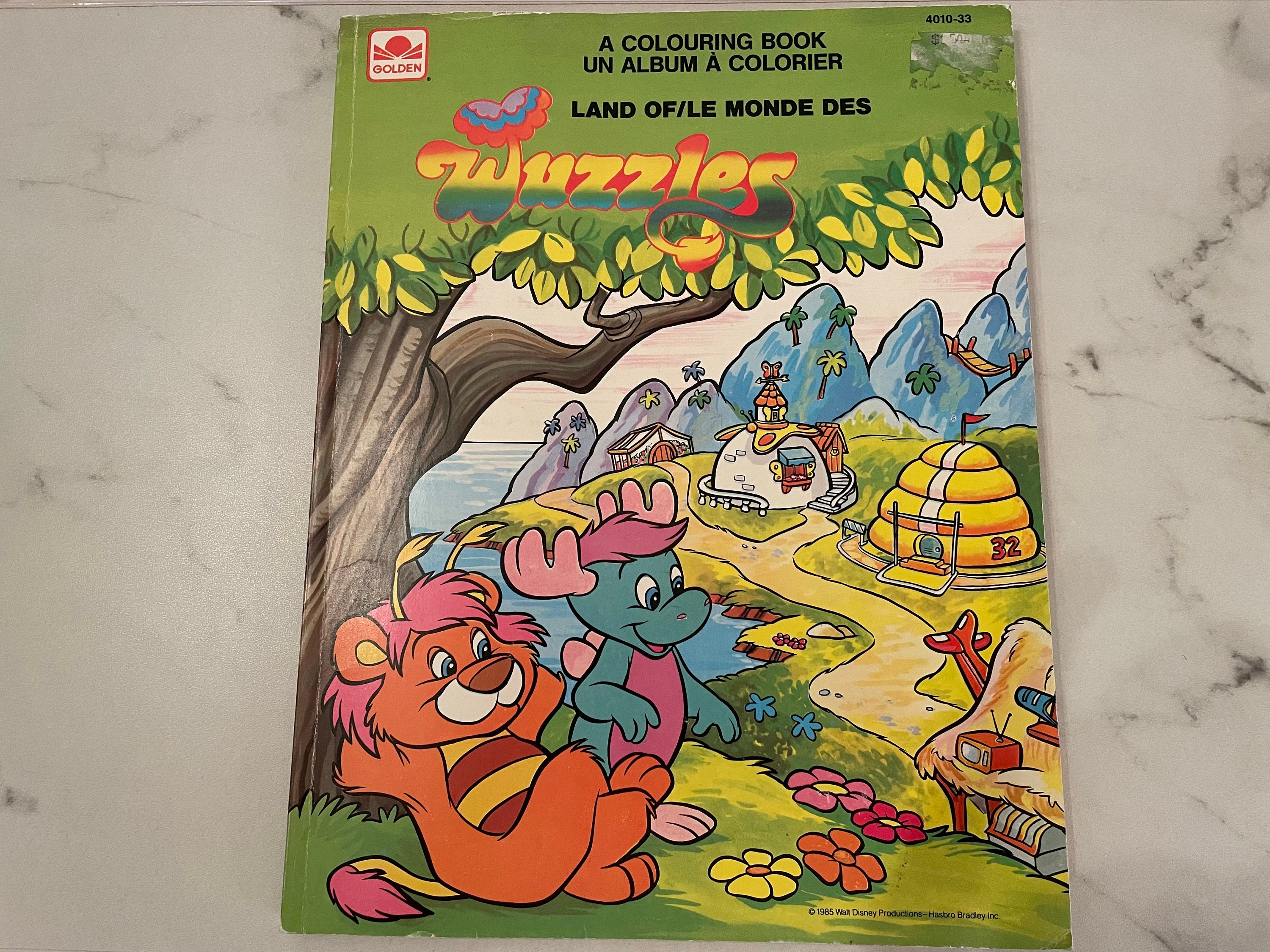Vintage Wuzzles Colouring Book 1985 You Choose - Etsy