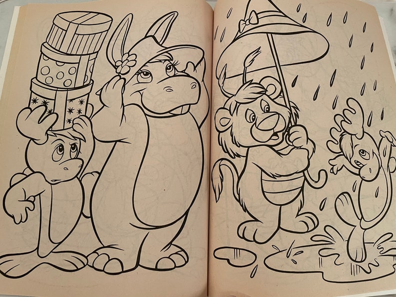 Vintage Wuzzles Colouring Book 1985 You Choose - Etsy