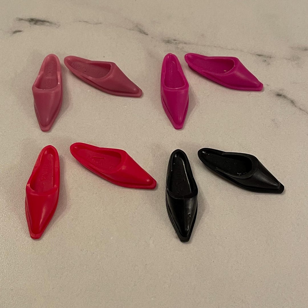 Vintage Barbie Skipper Mary Kate Ashley Doll Pointed Toe Kitten Heels ...