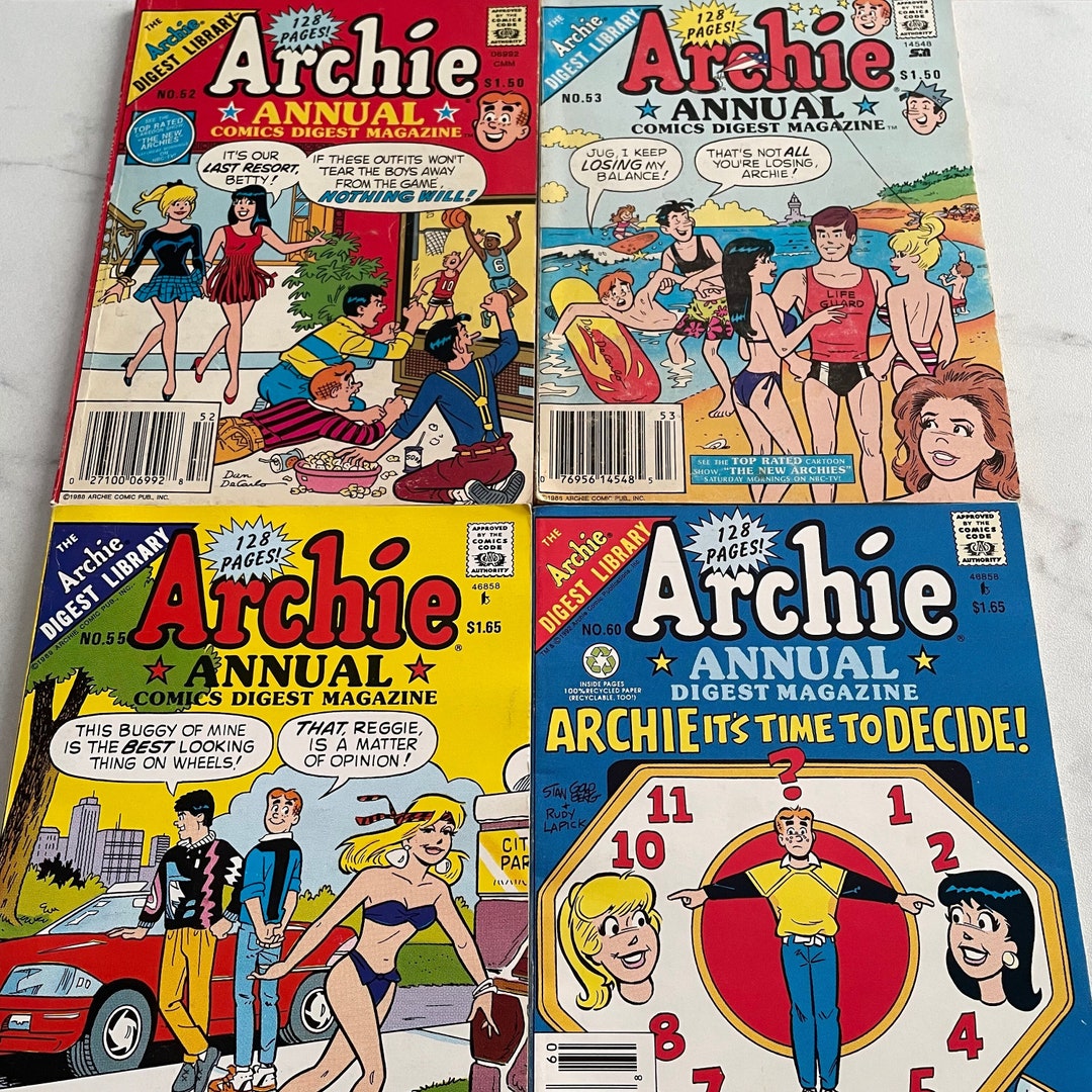 Vintage 1980s/90s Archie Annual Comic Digests - You Choose! - Etsy