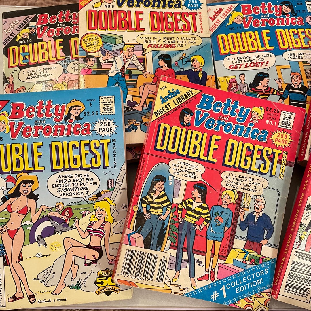 Vintage 1980s/90s/2000s Betty and Veronica Archie Comic Double Digests ...