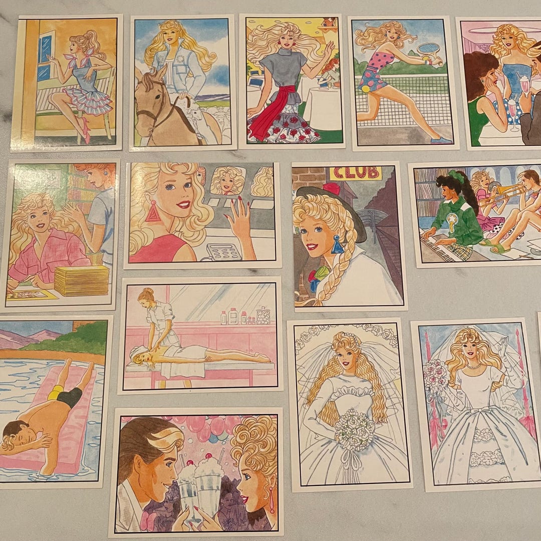 Vintage Barbie Stickers for Panini Barbie Sticker Album 1989 - Etsy