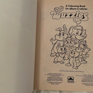 Vintage Wuzzles Colouring Book - 1985 - You Choose! - Etsy