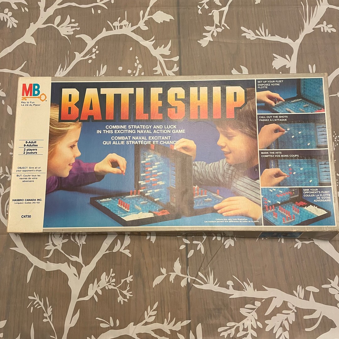 Vintage Battleship Board Game 1980s Complete - Etsy