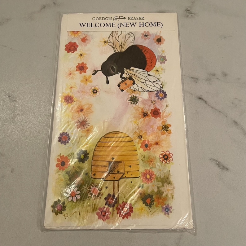 Vintage 1970s Gordon Fraser 'new Home' Greeting Card - Etsy