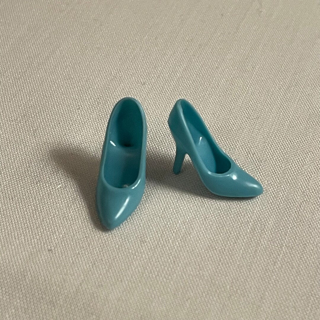 Vintage Light Blue Barbie Shoes Magic Moves Barbie - Etsy