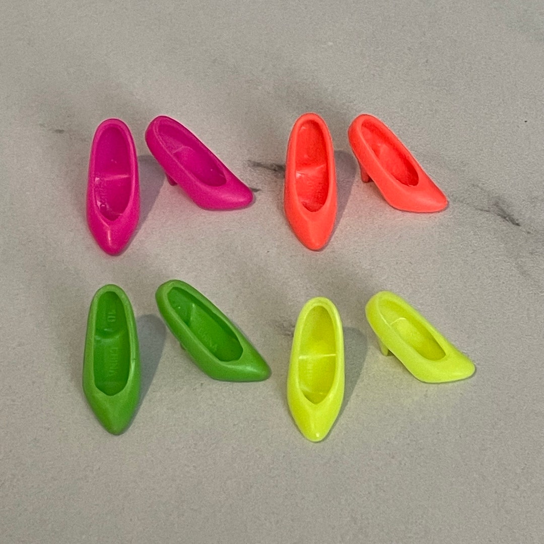 Vintage Barbie High Heel Shoes - Neon - Pick A Pair! - Etsy
