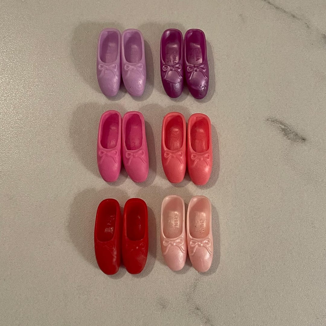 Vintage Barbie Ballet Shoes With Bow Detail - Pick A Pair! - Etsy