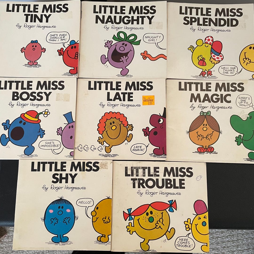 Vintage Little Miss Books - Roger Hargreaves - 1981 - You Choose! - Etsy