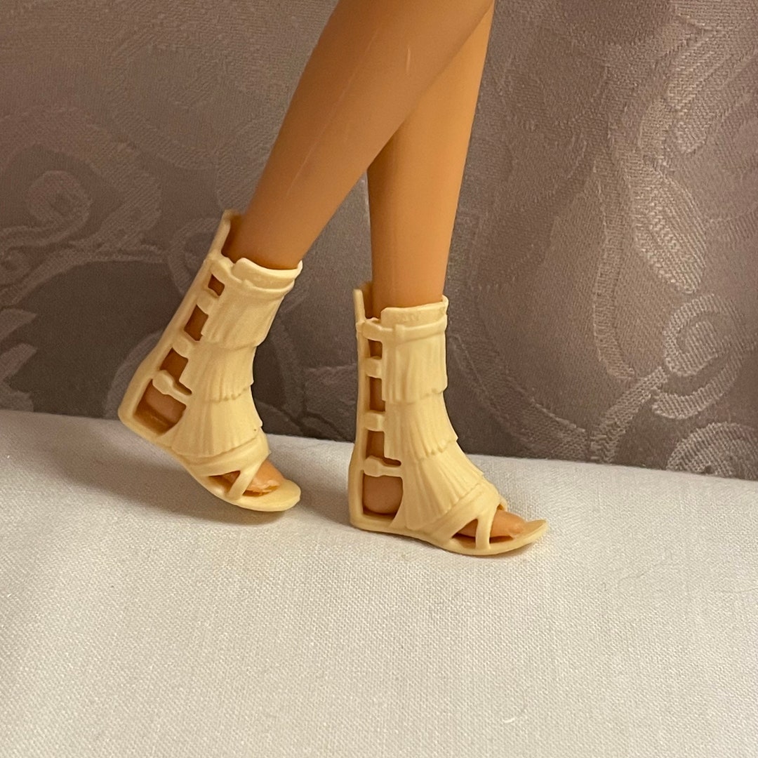 Vintage Barbie Flat Foot Gladiator Sandals - Etsy