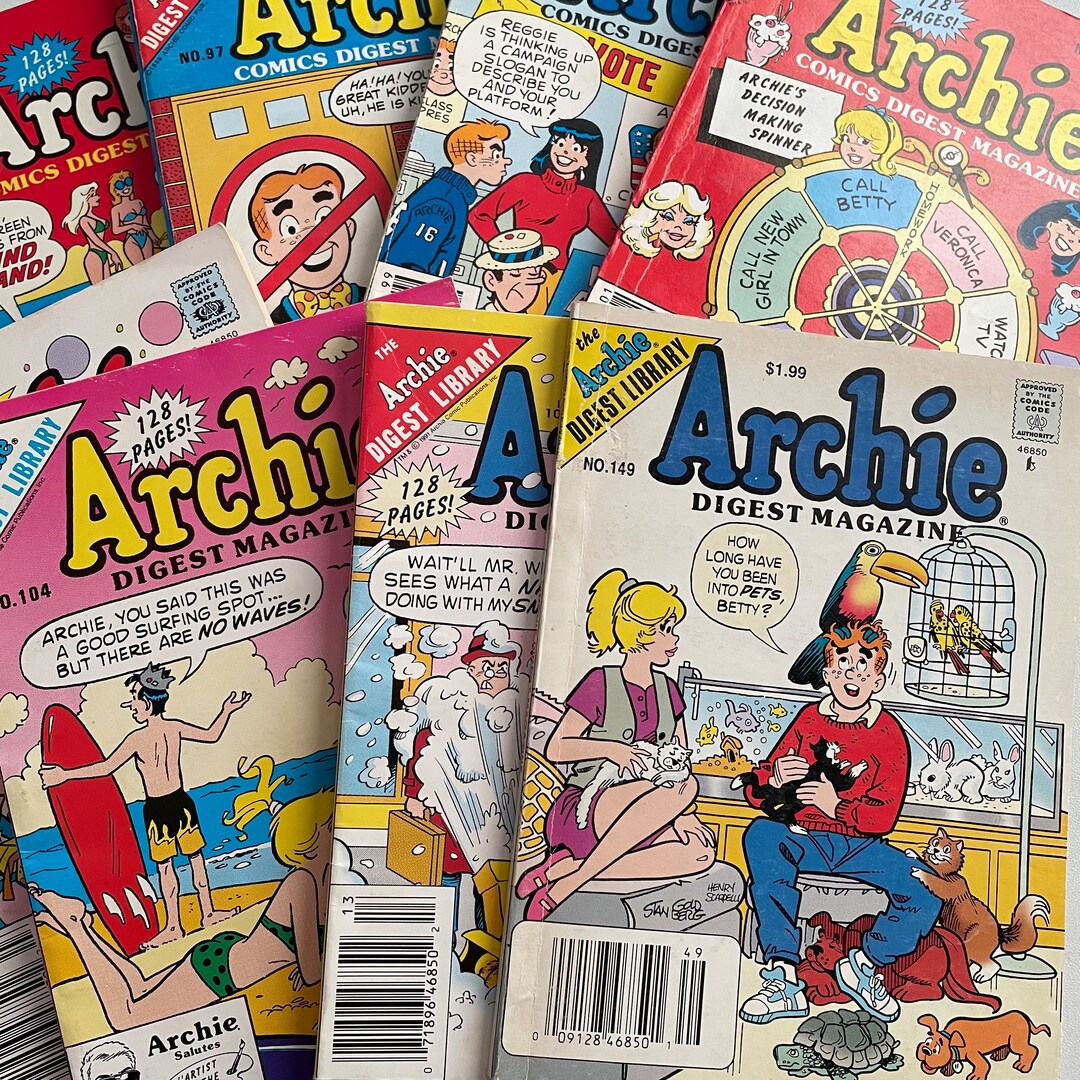 Vintage 1980s/90s Archie Comic Digests - You Choose! - Etsy Canada