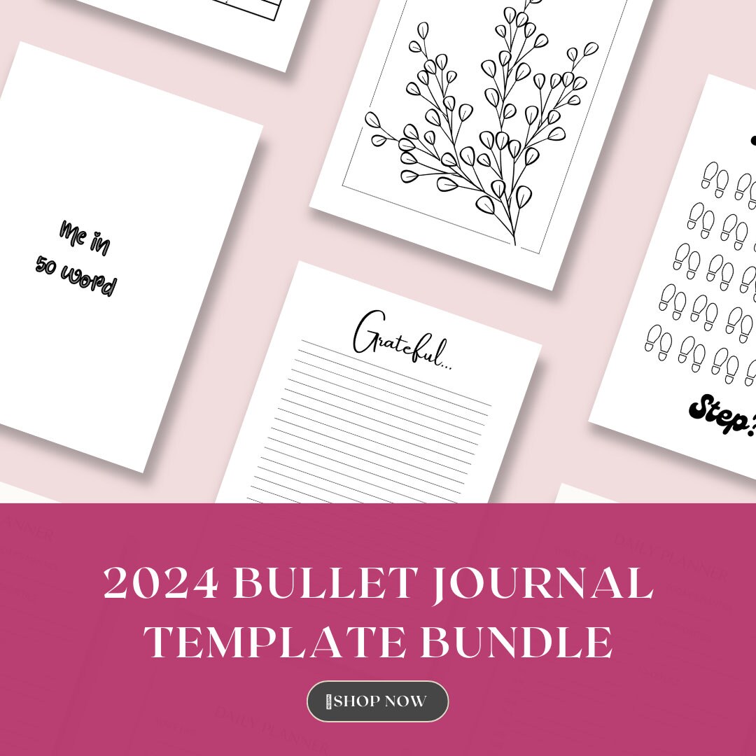 2024 Bullet Journal - Etsy