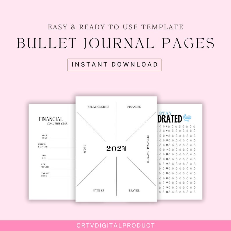 2024 Bullet Journal - Etsy