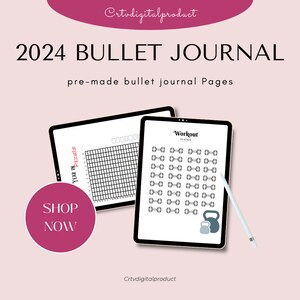 2024 Bullet Journal - Etsy