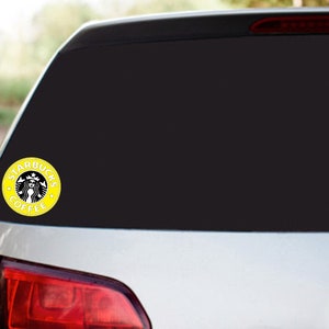 Starbucks Yellow Logo Sticker Yellow Starbucks Vinyl Decal - Etsy