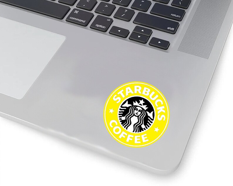 Starbucks Yellow Logo Sticker Yellow Starbucks Vinyl Decal - Etsy