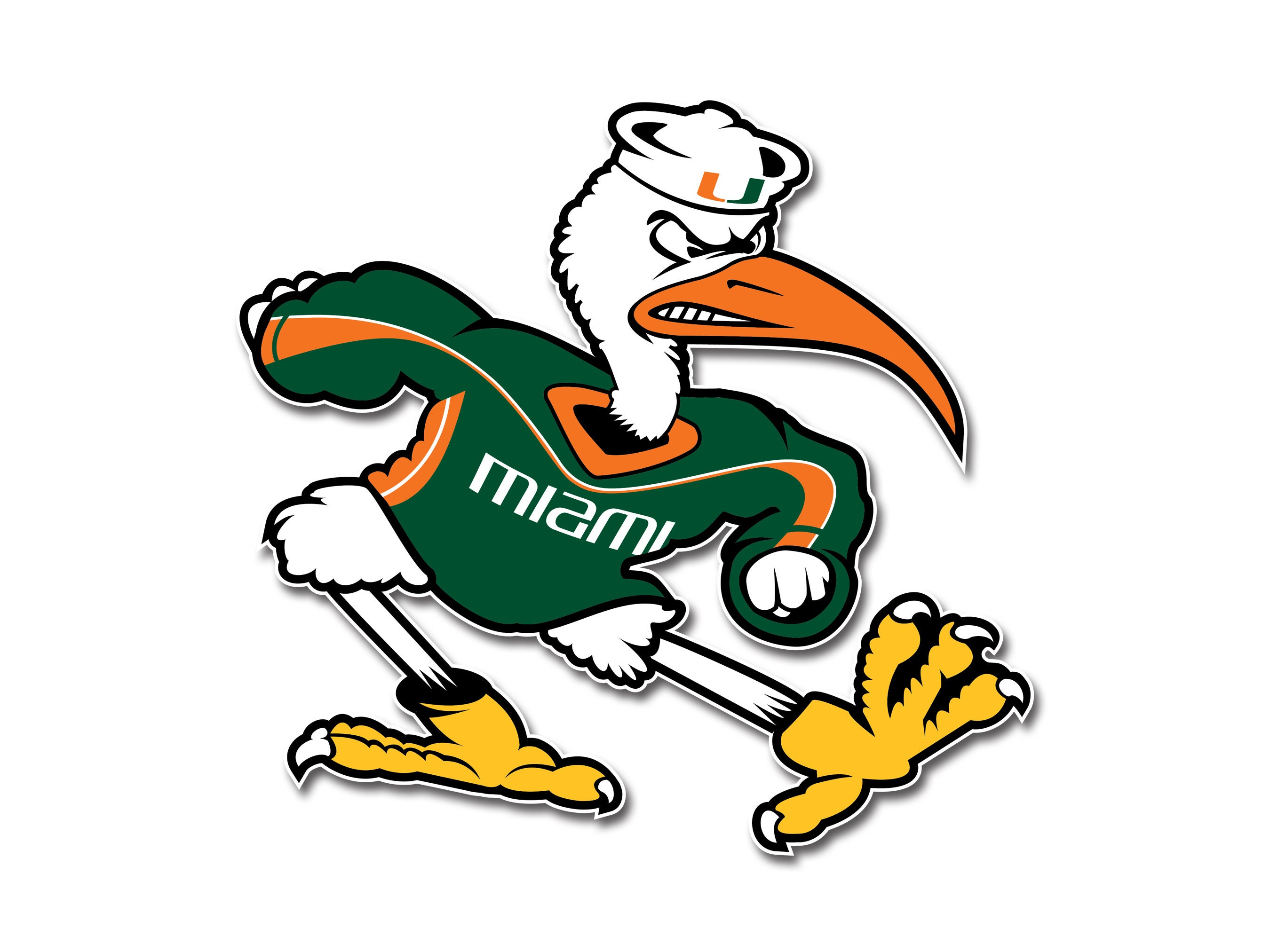 Miami Hurricanes Bird Logo Sticker Miami Vinyl Decal - Etsy