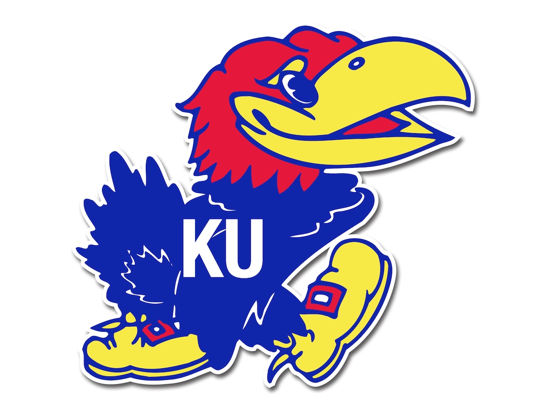Kansas Jayhawks Logo Sticker Jayhawks Logo Vinyl Decal - Etsy