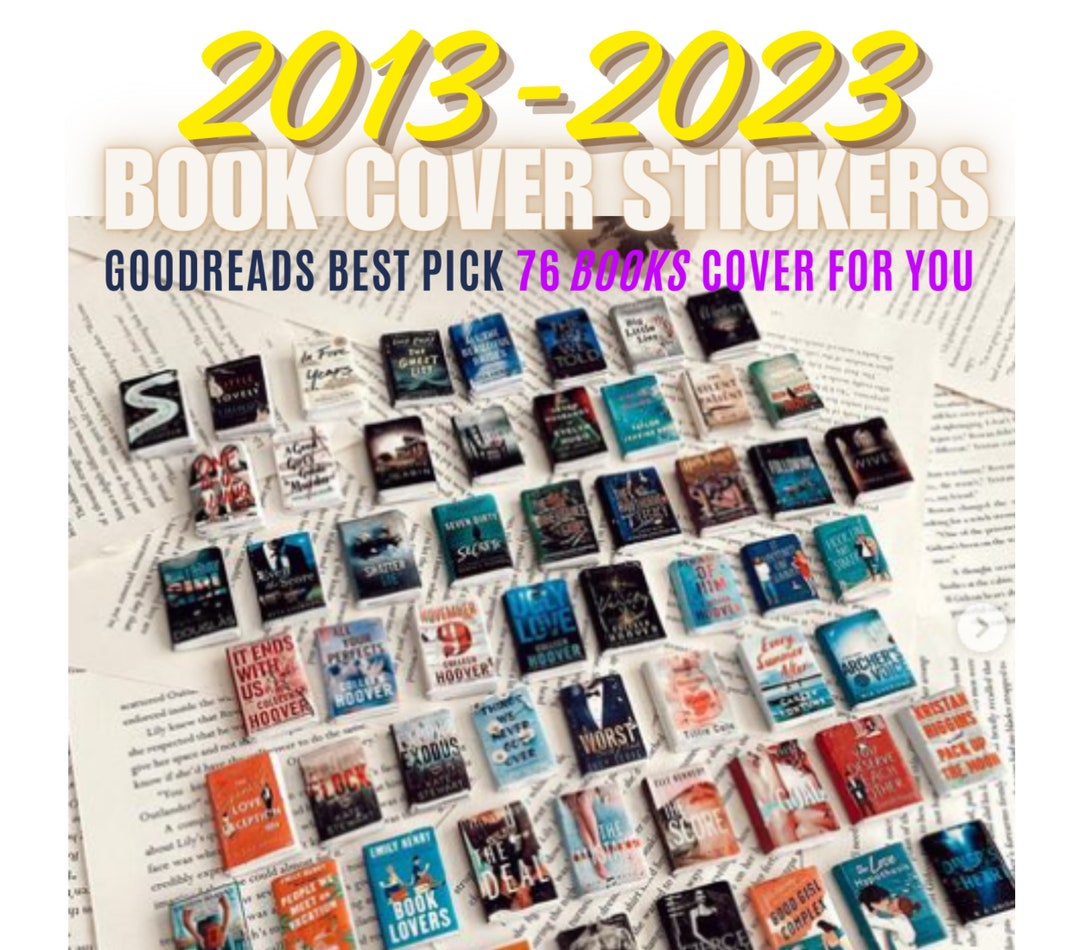Goodreads Top 76 Book Cover Sticker Pack, Printable Digital Stickers ...