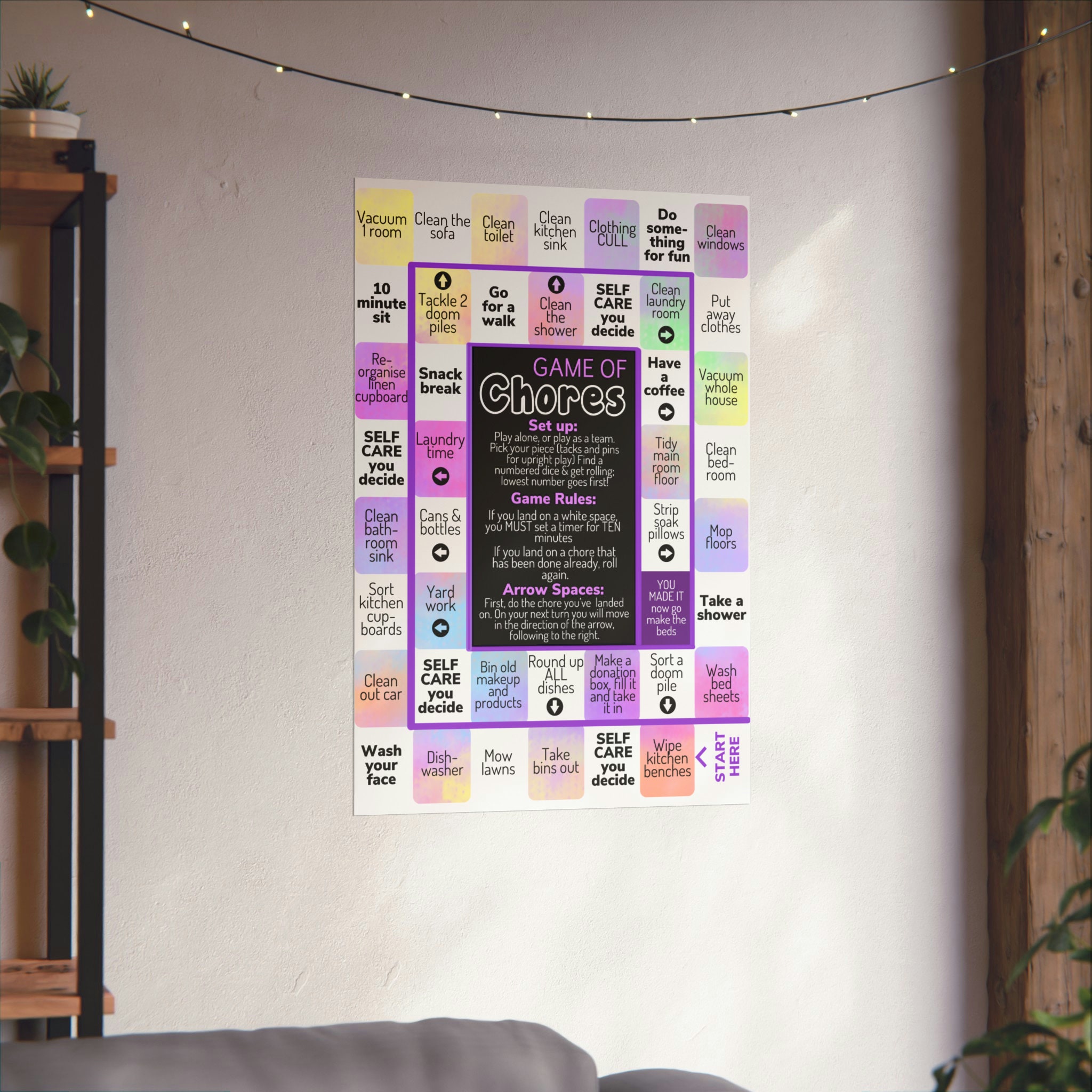 Game of Chores - the Cleaning Board Game for Kids and Adults With Adhd ...