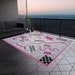 Interactive Snakes and Ladders Family Fun Game Rug in Pink - Etsy