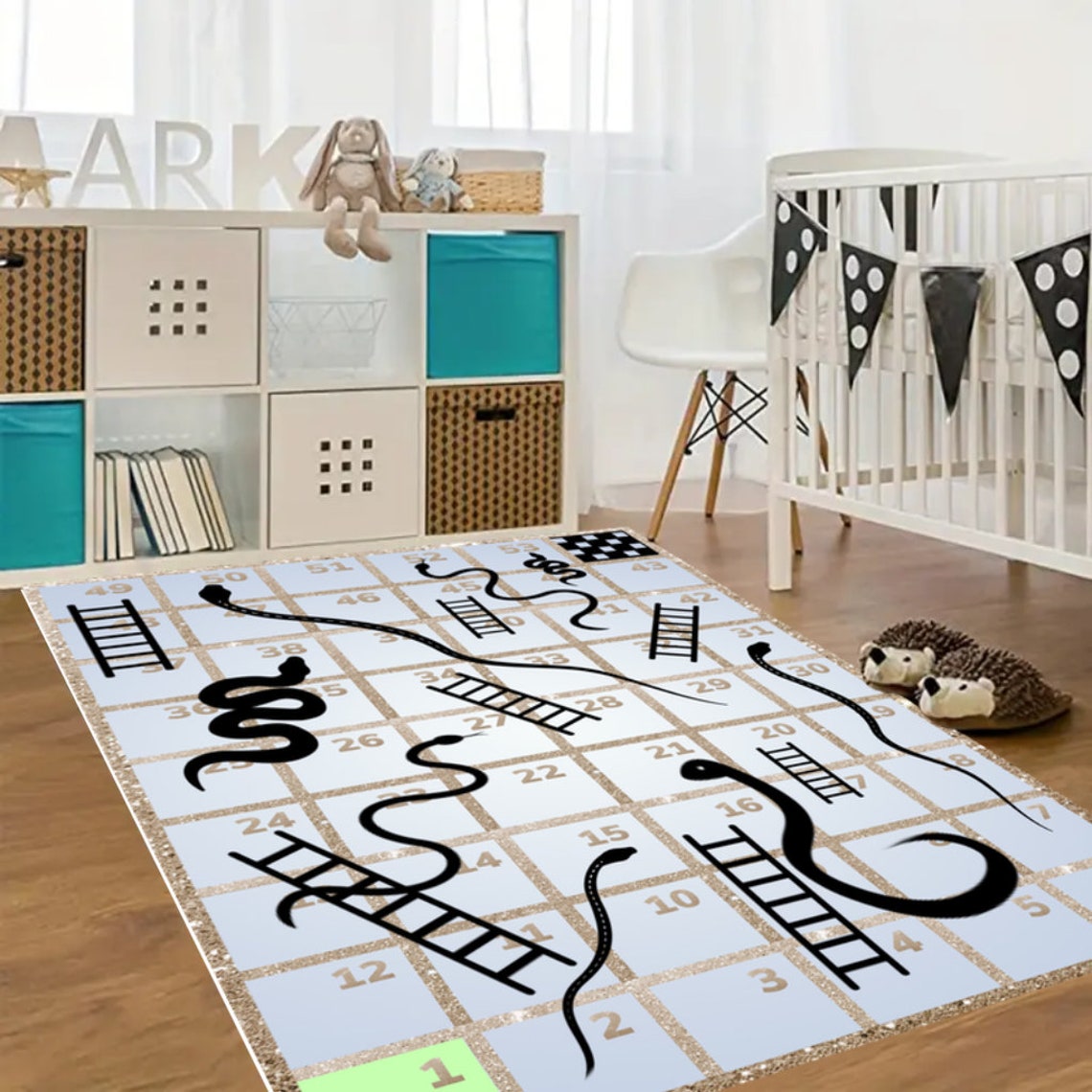 Life-size Snakes and Ladders - Huge Interactive Board Game Rug Where ...