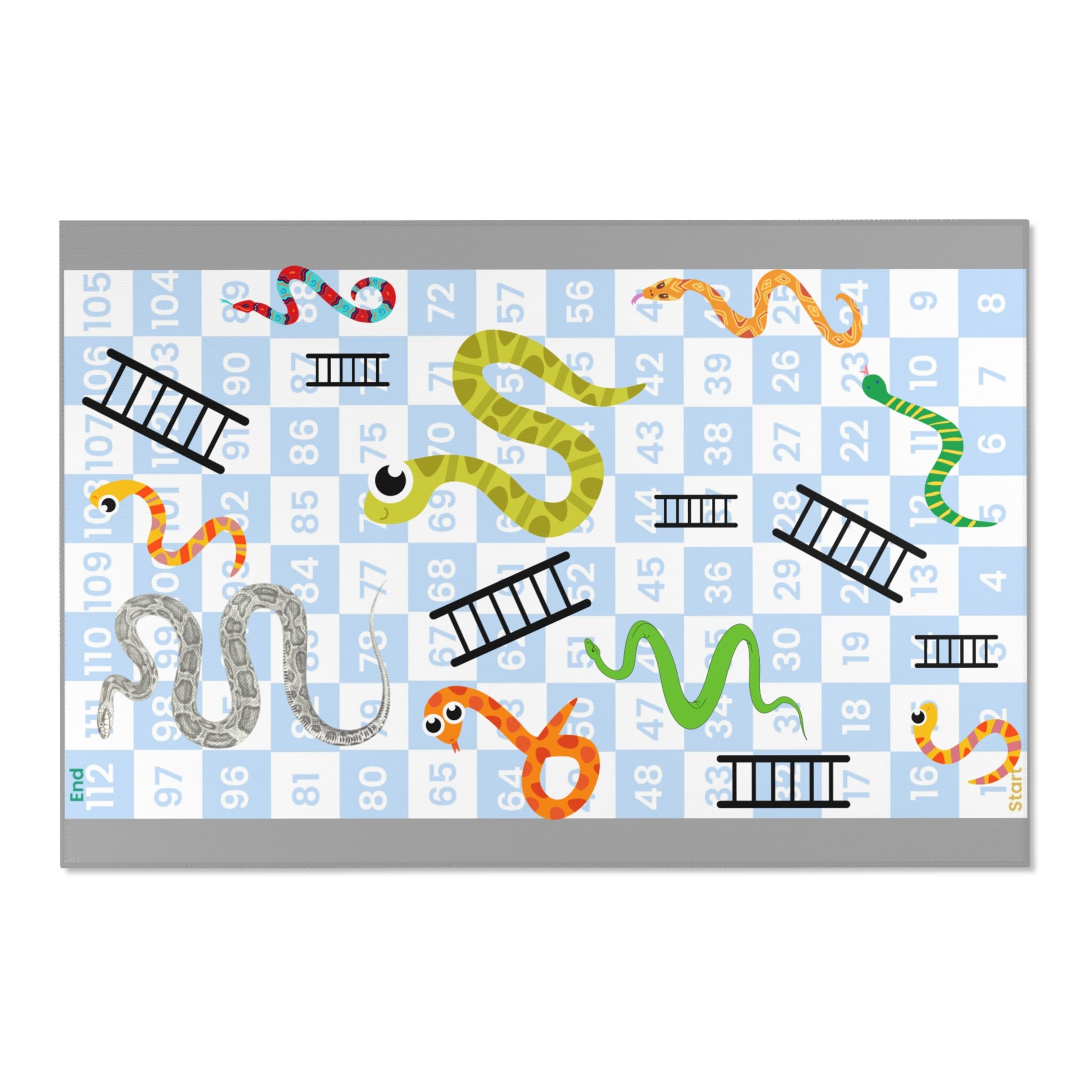 Giant Snakes and Ladders: the Life-size Board Game in an Area Rug! - Etsy