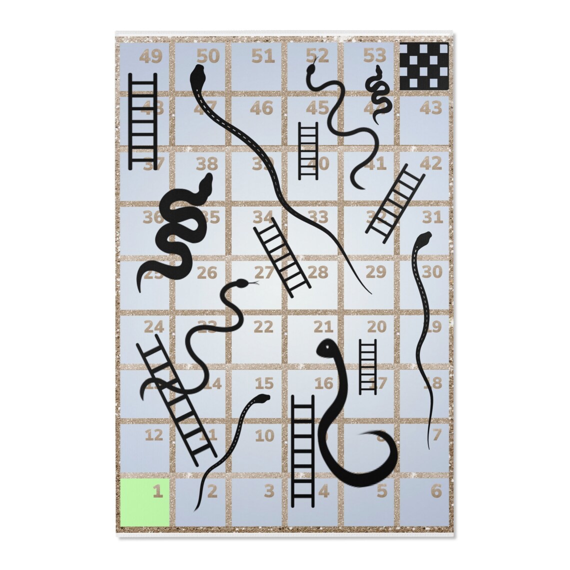 Life-size Snakes and Ladders - Huge Interactive Board Game Rug Where ...