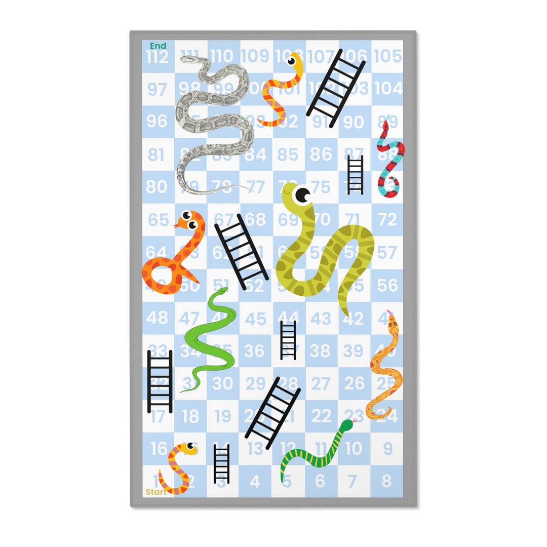 Giant Snakes and Ladders: the Life-size Board Game in an Area Rug! - Etsy