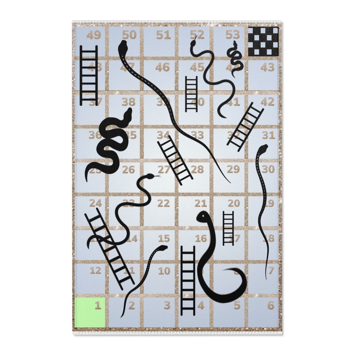 Life-size Snakes and Ladders - Huge Interactive Board Game Rug Where ...
