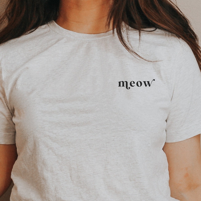 Meow T Shirt - Etsy
