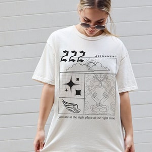 222 Angel Number T-shirt - Comfort Colors Y2K Trendy Tee - Etsy