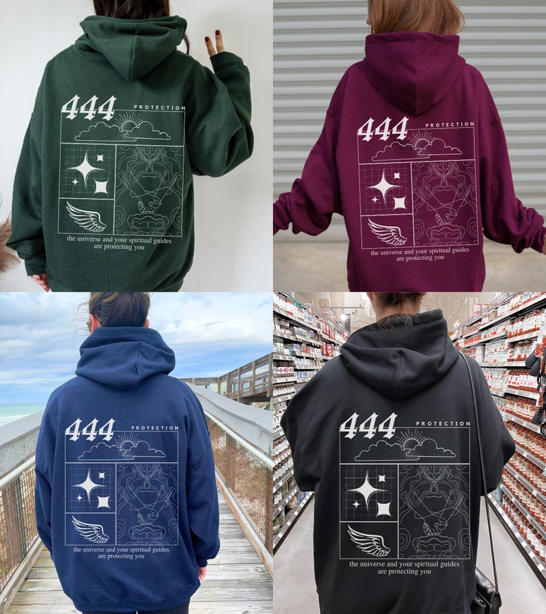 444 Angel Number Hoodie and Sweater for Women Trendy Hoodie - Etsy