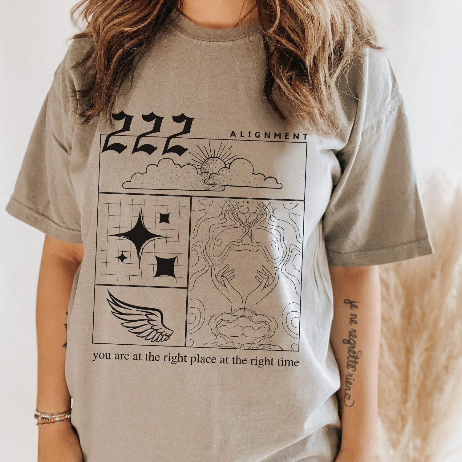 222 Angel Number T-shirt - Comfort Colors Y2K Trendy Tee - Etsy