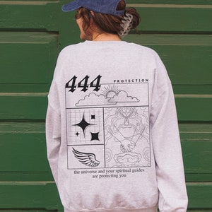 444 Angel Number Sweatshirt for Women Trendy Sweatshirt 444 Cute ...